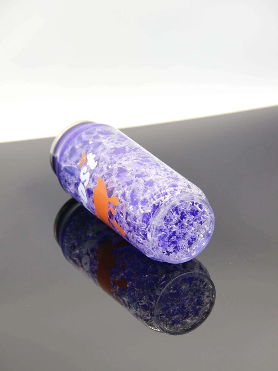 Cracked Ice Pattern Straw Cup Purple 450ml – giftopiia