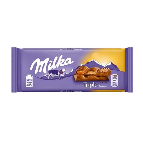 Milka-Triple Caramel with Almonds – giftopiia